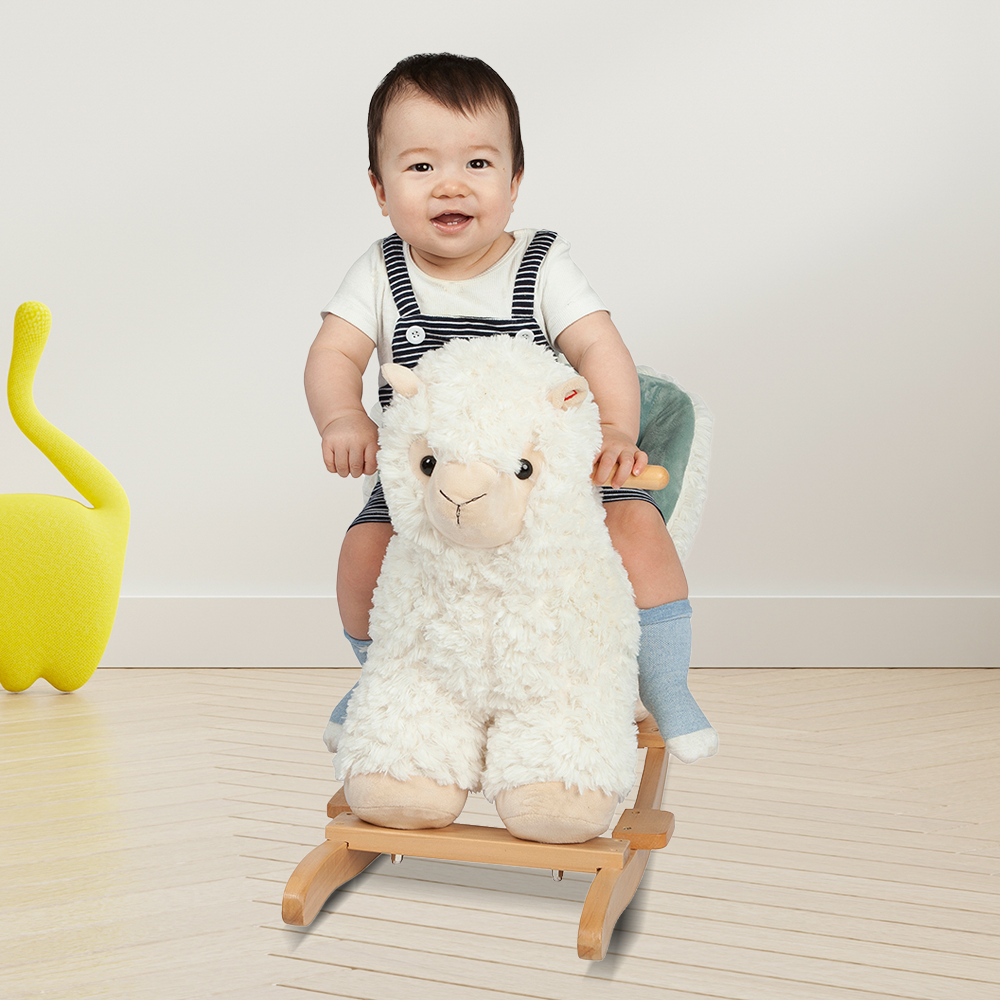 Rockingbaby JR293 ROCKING LLAMA WITH BACK – Factory-Shop