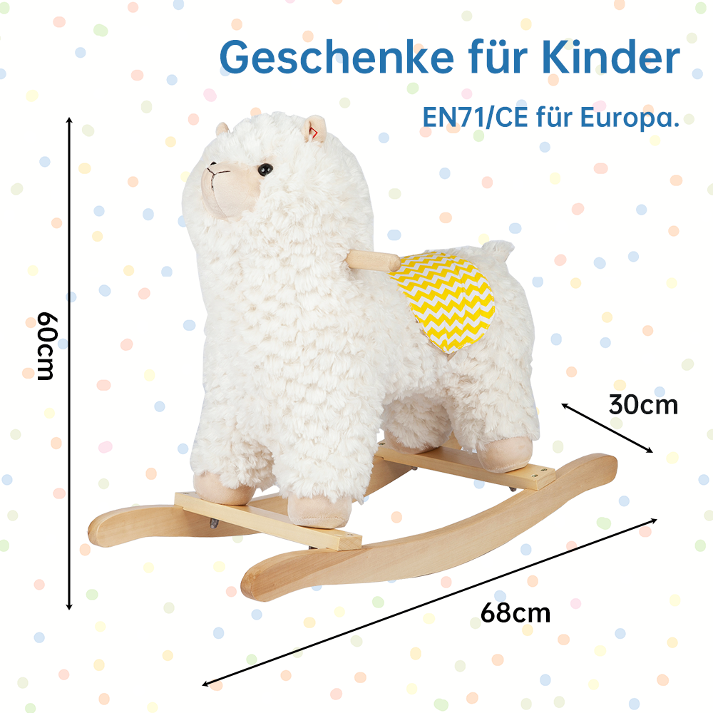 Rockingbaby JR530 ROCKING LLAMA WITHOUT BACK – Factory-Shop